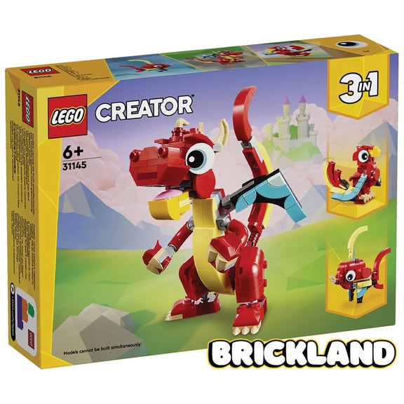 לגו קריאטור דרקון אדום 31145 - Lego – Brickland