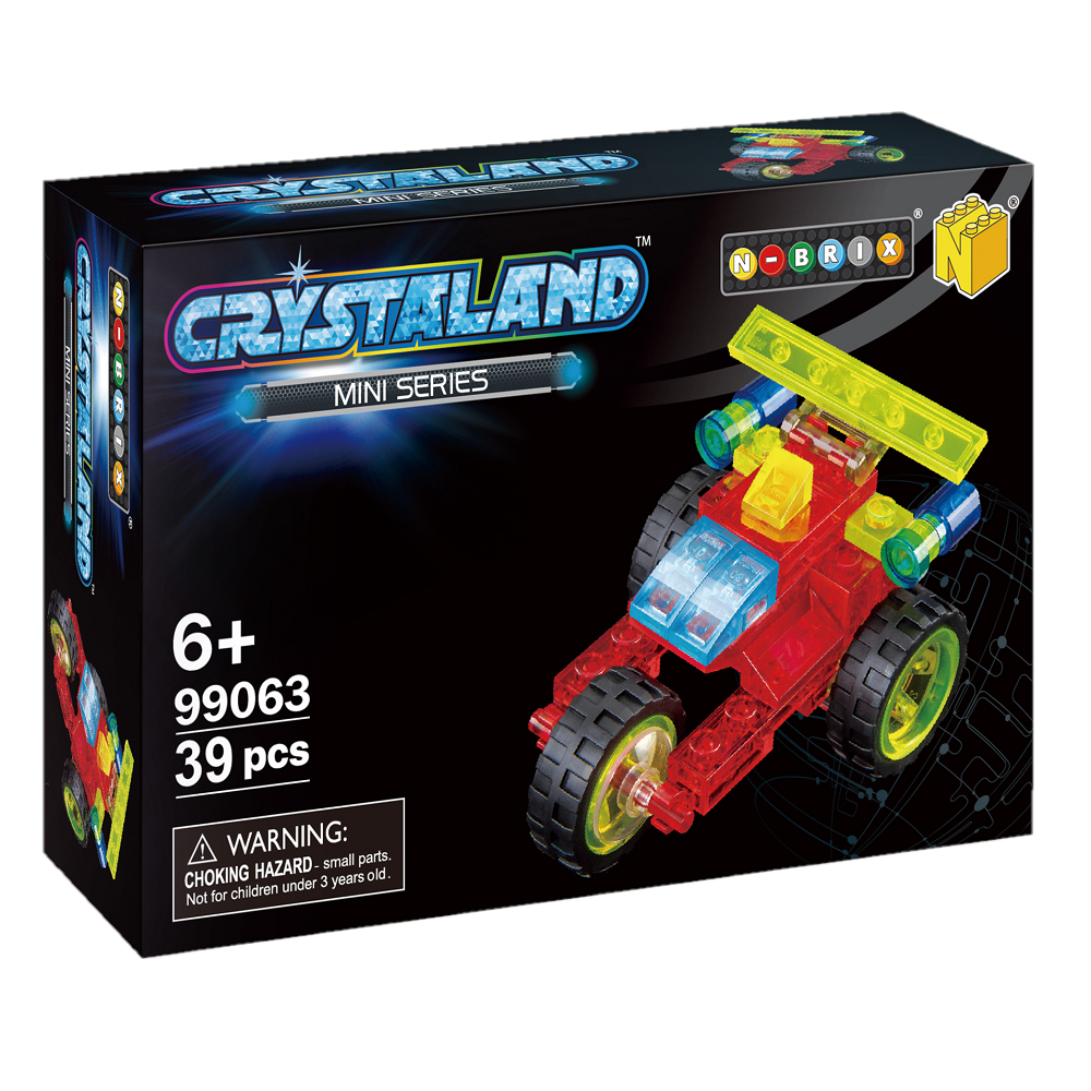 קריסטלנד מיני אופנוע תלת-גלגלי - Joker Crystaland – Brickland